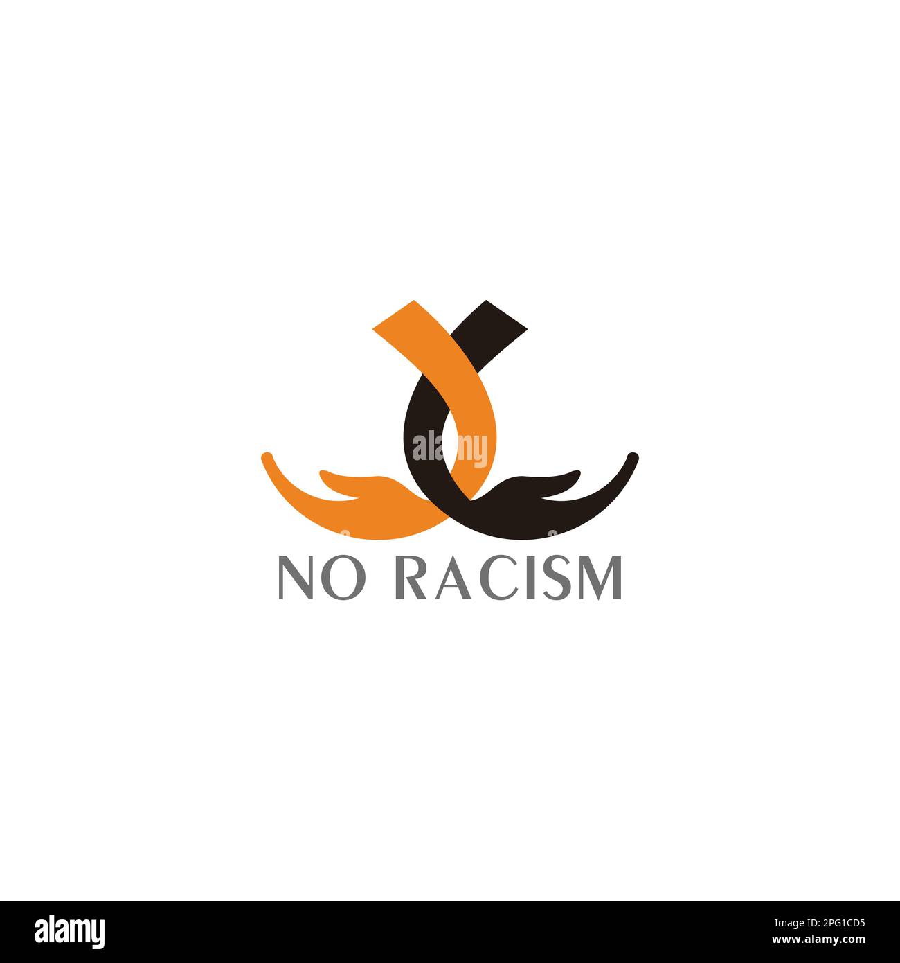 helping hand care no racism colors vector Stock Vector Image & Art - Alamy