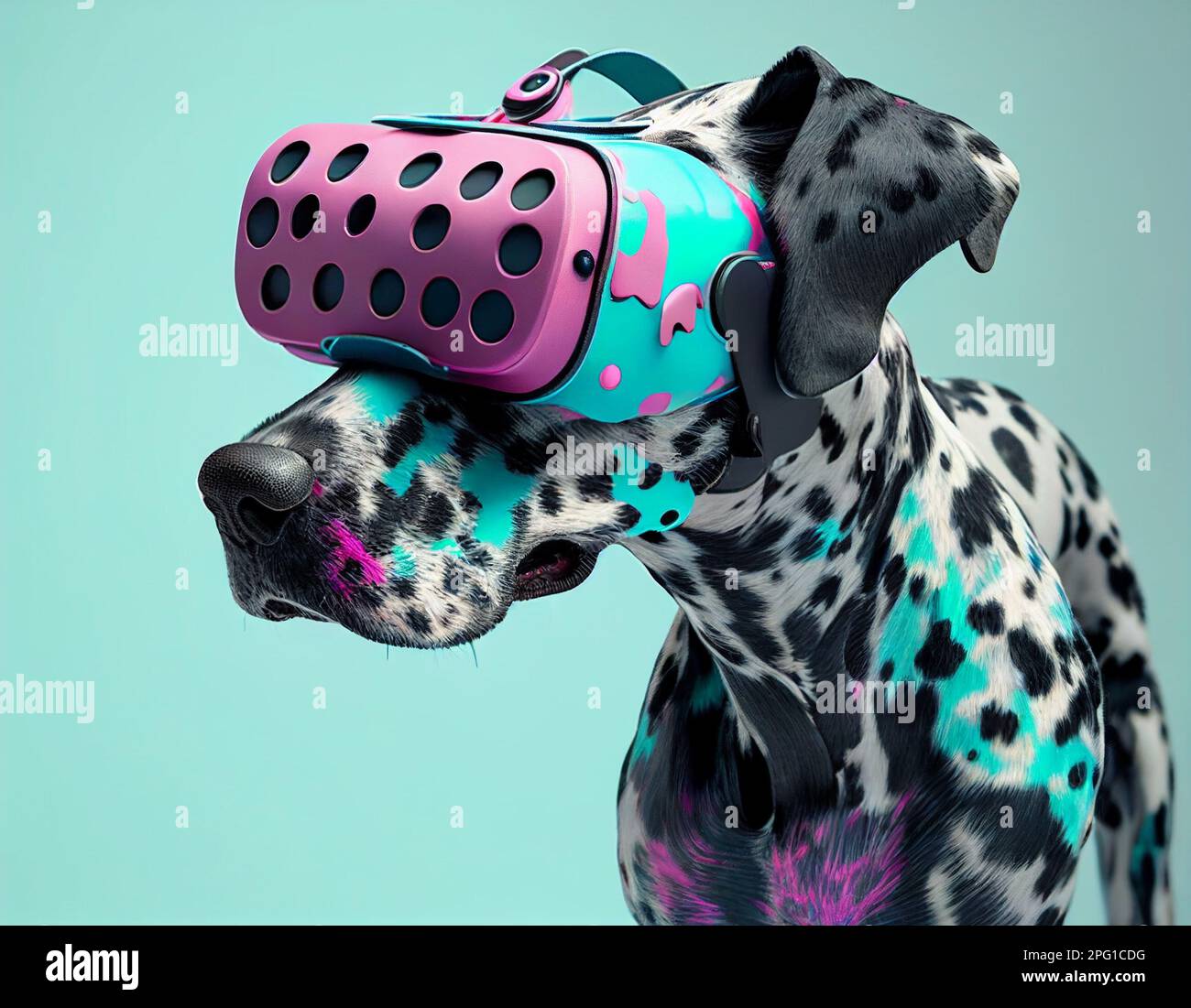 Dog wearing headset hi-res stock photography and images - Alamy