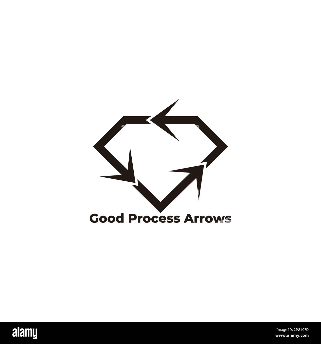 good brilliant process arrows logo vector Stock Vector Image & Art - Alamy