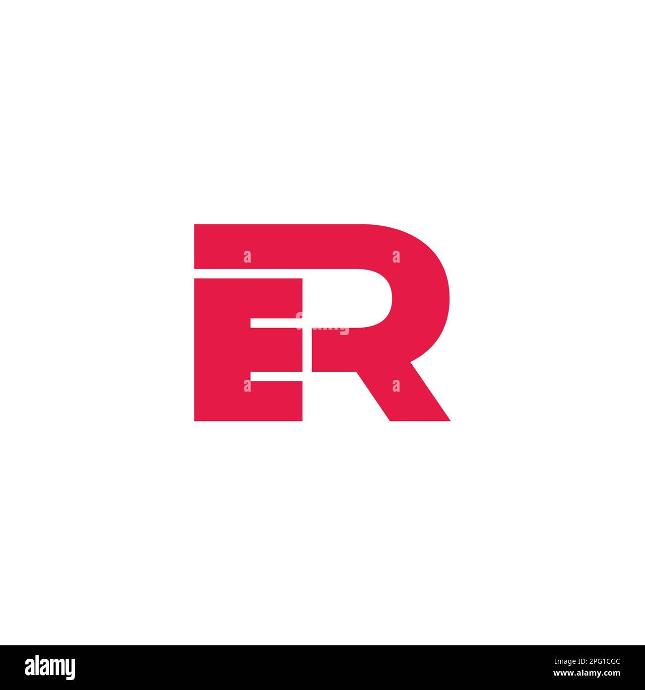 letter er simple geometric motion logo vector Stock Vector Image & Art ...