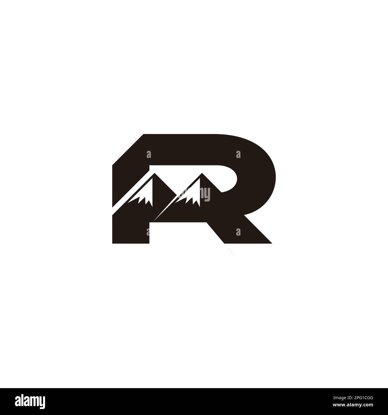 R mountain logo Cut Out Stock Images & Pictures - Alamy