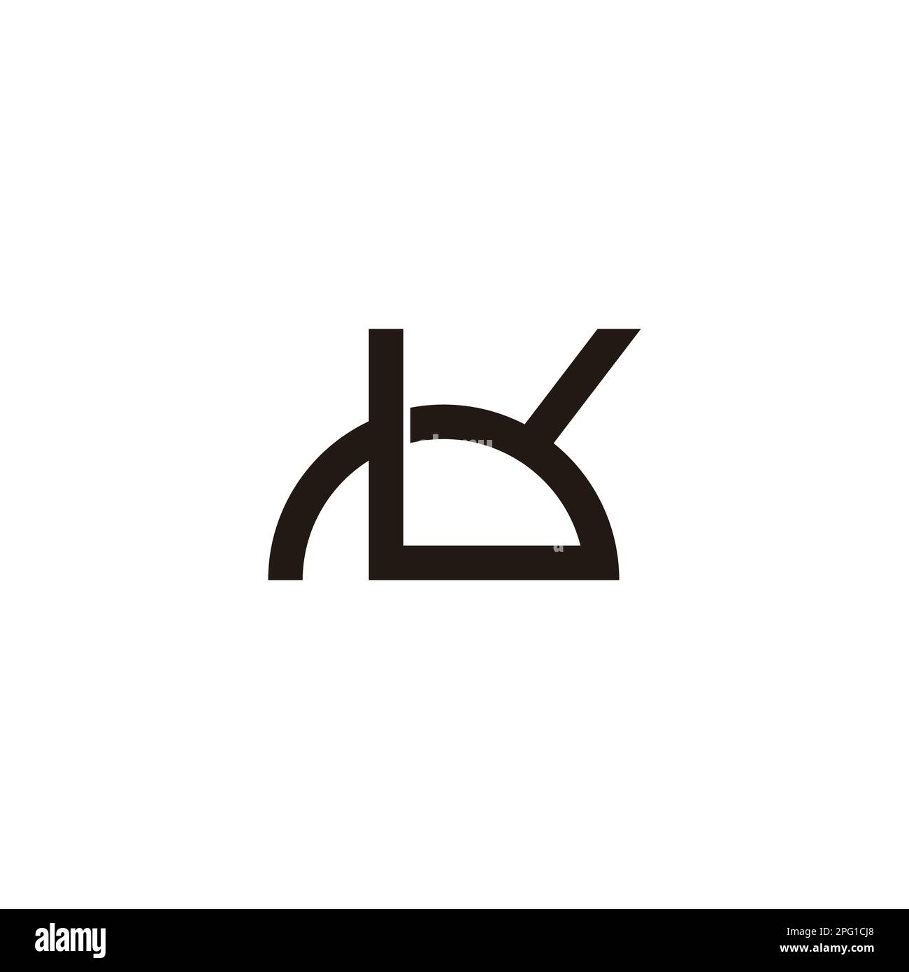 letter bk abstract loop line logo vector Stock Vector Image & Art - Alamy