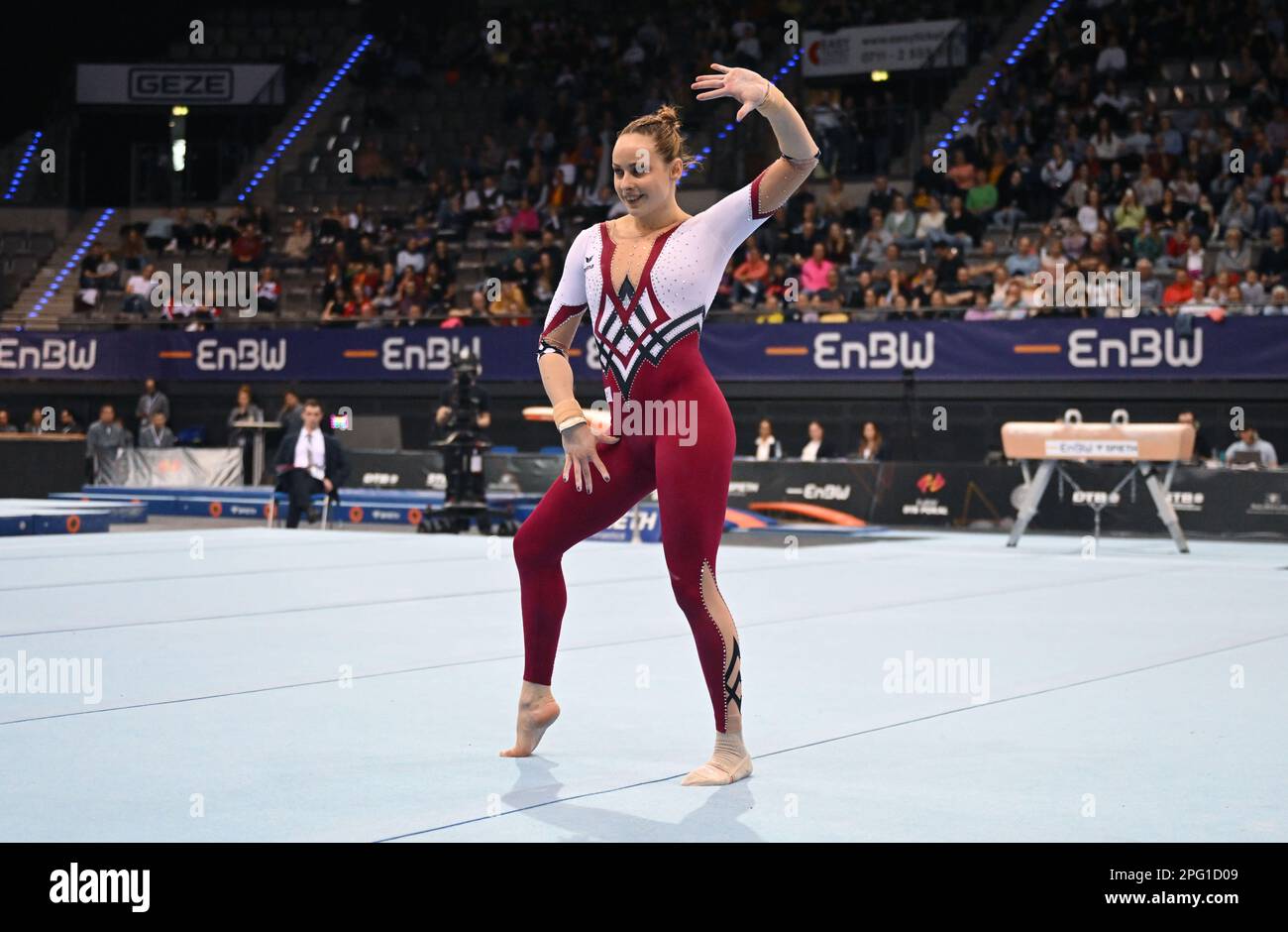 Stuttgart, Germany. 19th Mar, 2023. Gymnastics, DTB Cup, Mixed. Sarah ...