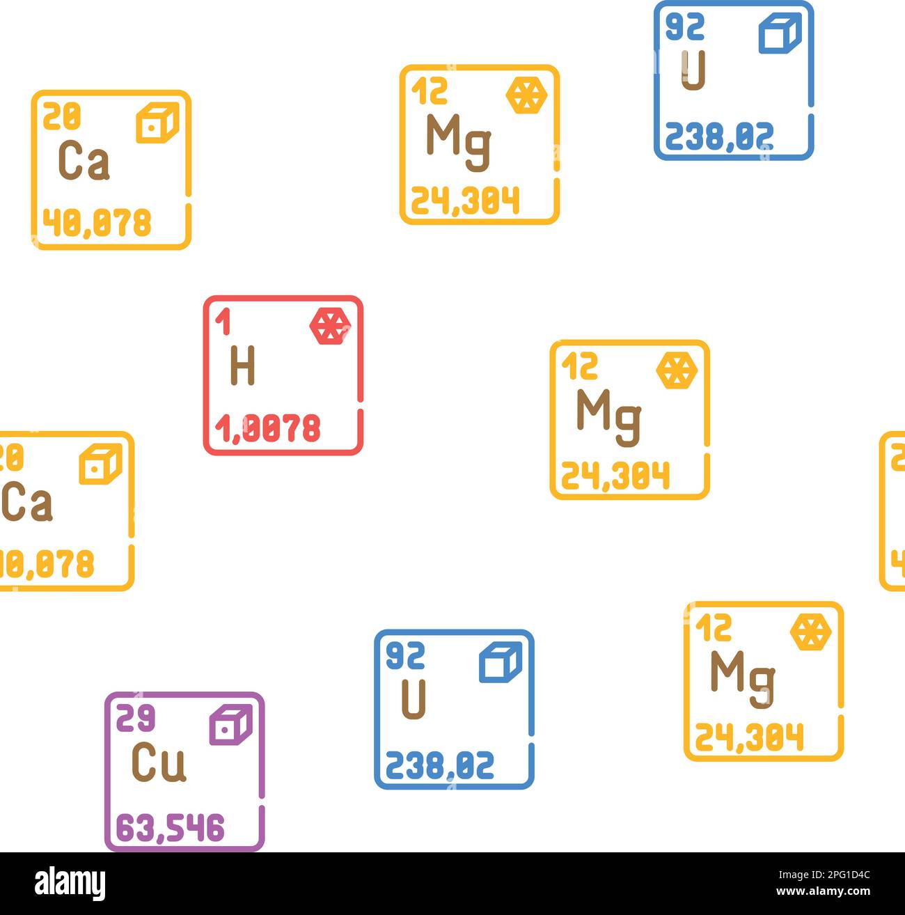 chemistry science chemical vector seamless pattern Stock Vector Image ...