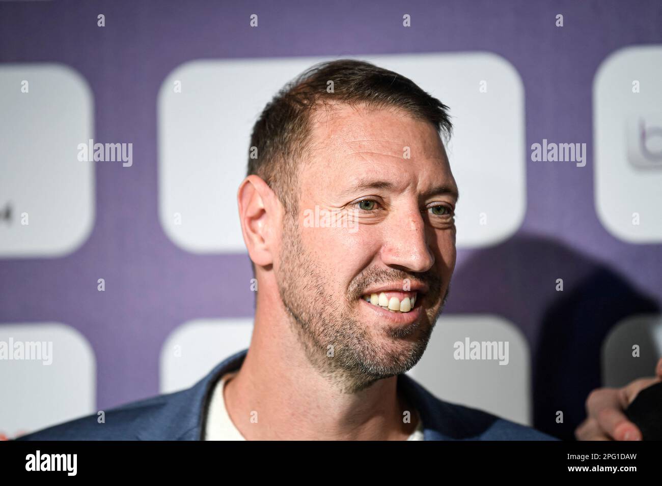 Paris, France. 19th Mar, 2023. Alain Bernard during a new swimming ...