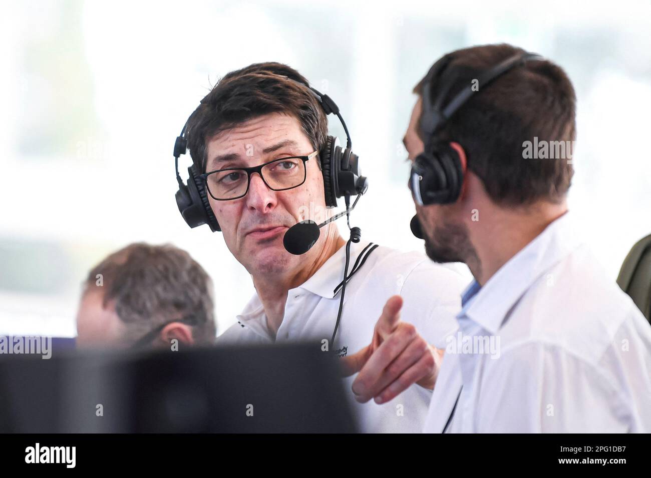 Alexandre Boyon during a new swimming competition, the Giant Open on ...