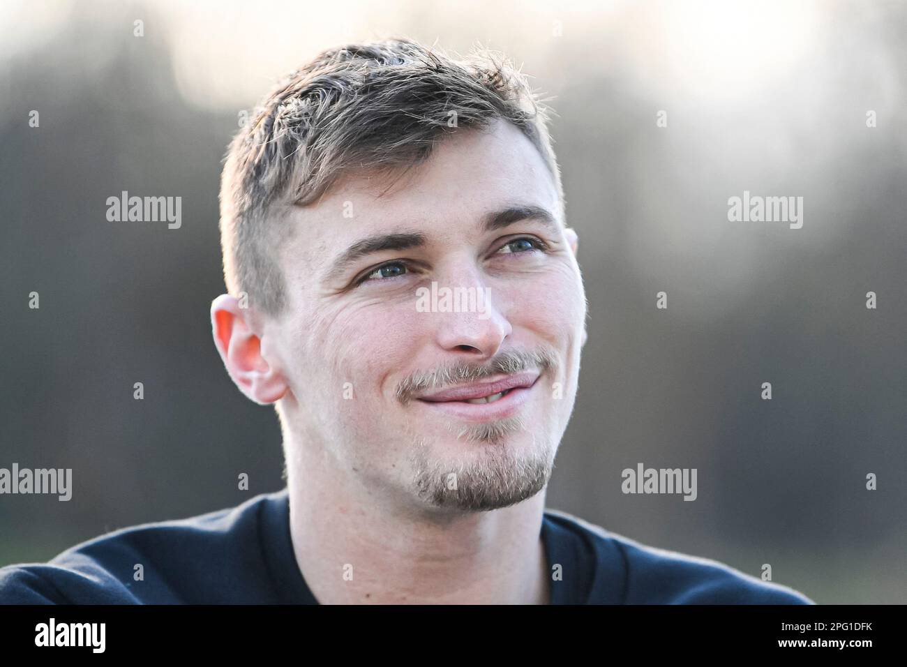 Maxime Grousset during a new swimming competition, the Giant Open on ...