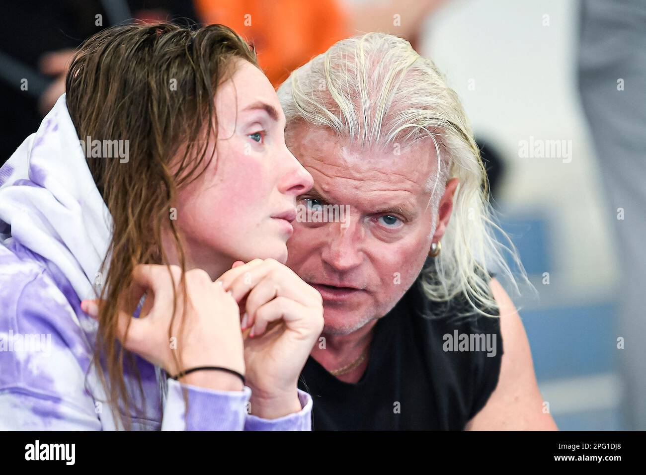 Paris, France. 20th Mar, 2023. Philippe Lucas French coach during a new ...