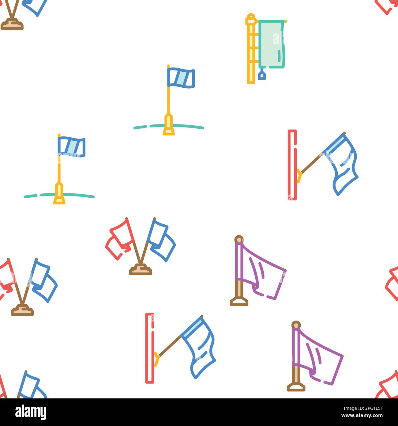 flag start web pennant map vector seamless pattern Stock Vector Image & Art - Alamy