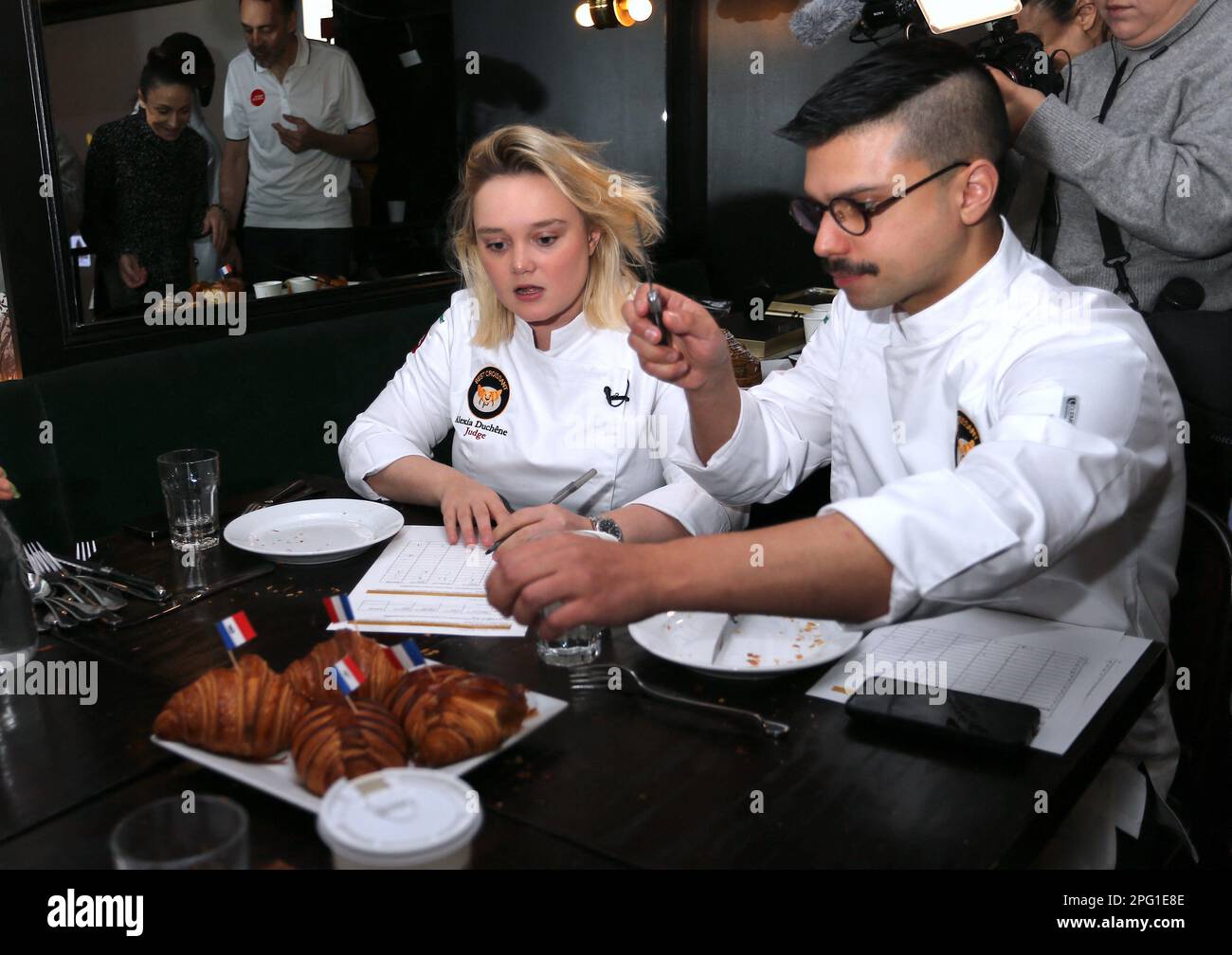 New York City, United States. 19th Mar, 2023. Best croissant concours ...