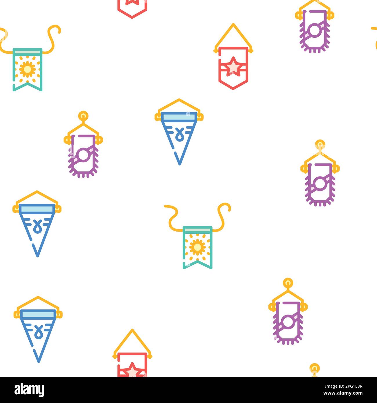 flag start web pennant map vector seamless pattern Stock Vector Image & Art - Alamy