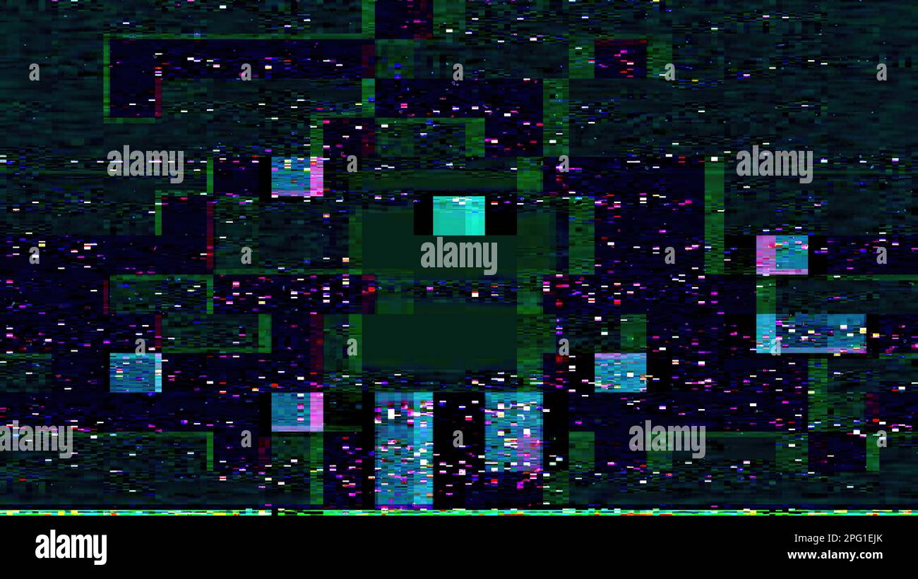 Pixel glitch electronic distortion grain noise Stock Photo - Alamy