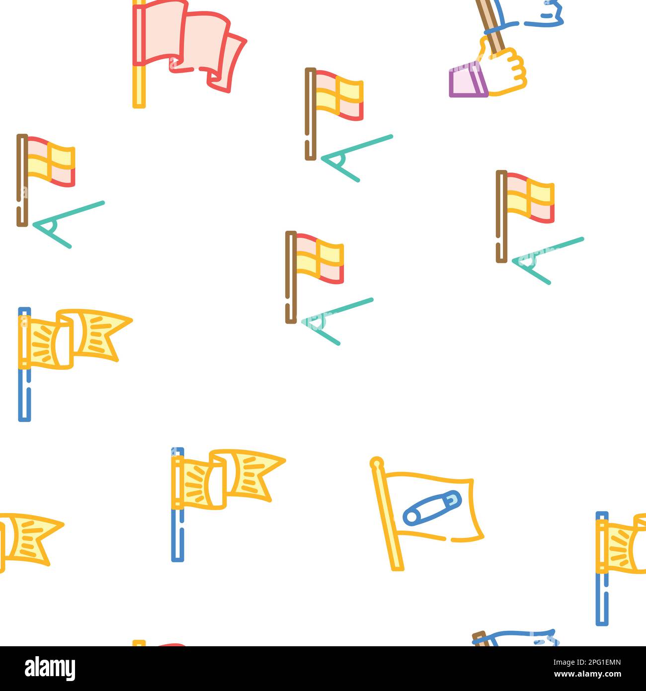 flag start web pennant map vector seamless pattern Stock Vector Image & Art - Alamy