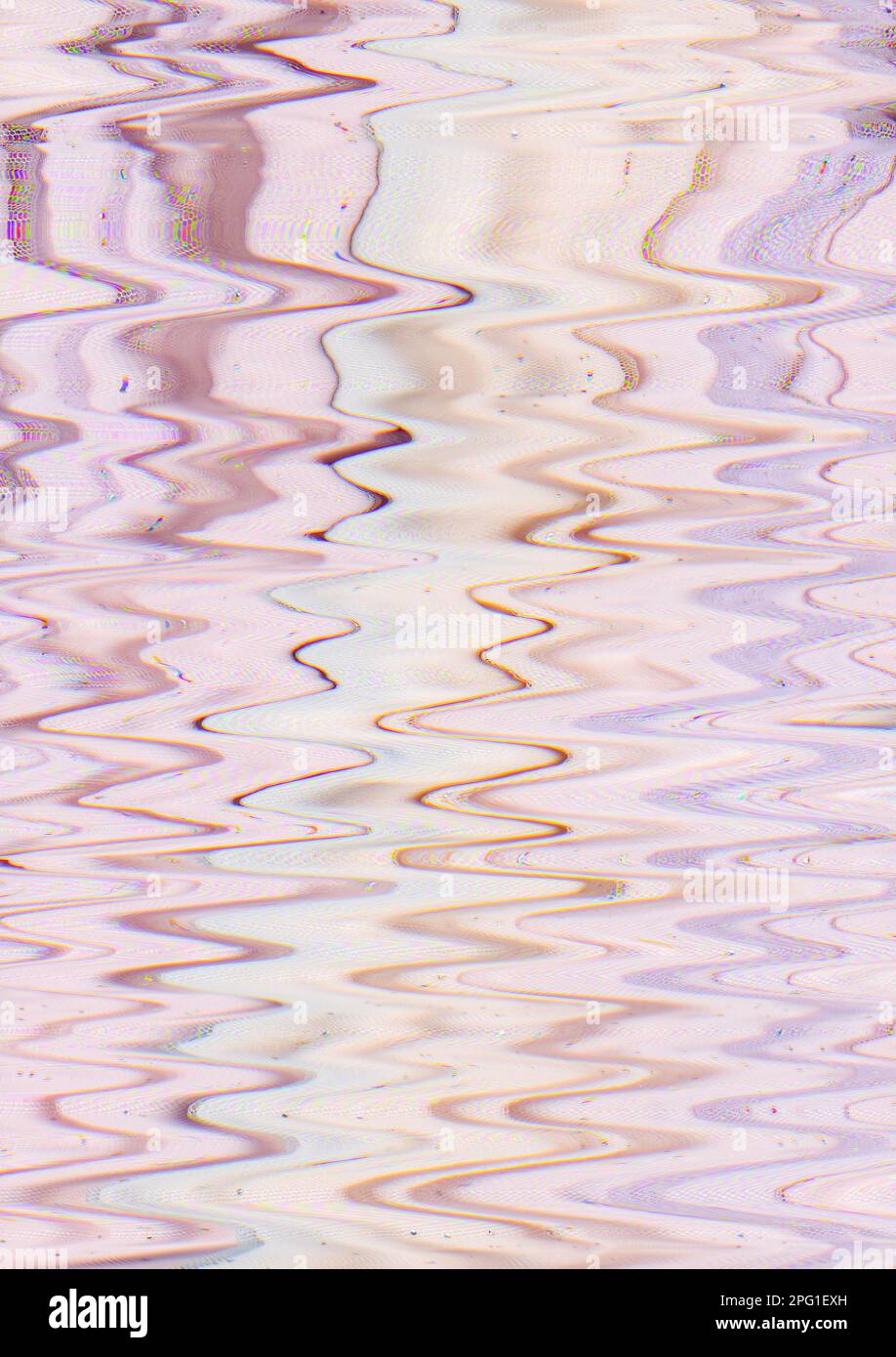 color distortion glitch art frequency noise pink Stock Photo - Alamy