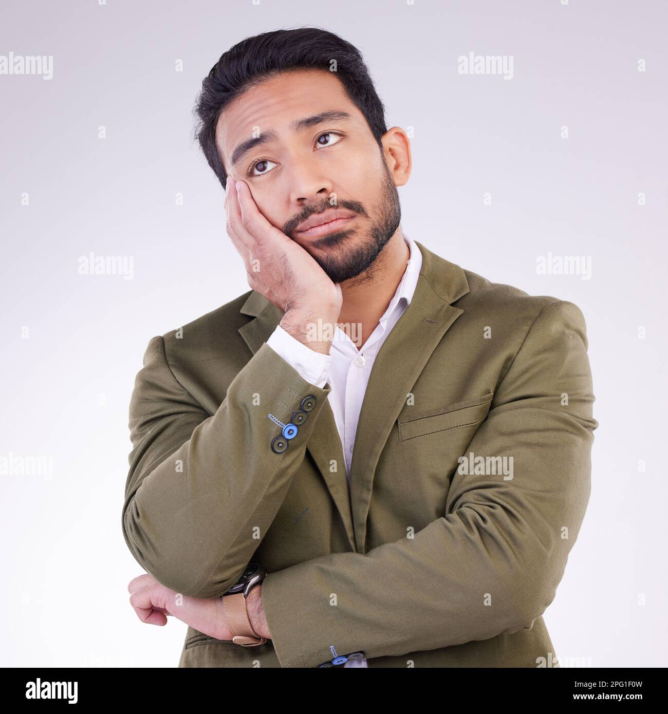 Business, stress and Asian man tired, burnout and overworked against ...