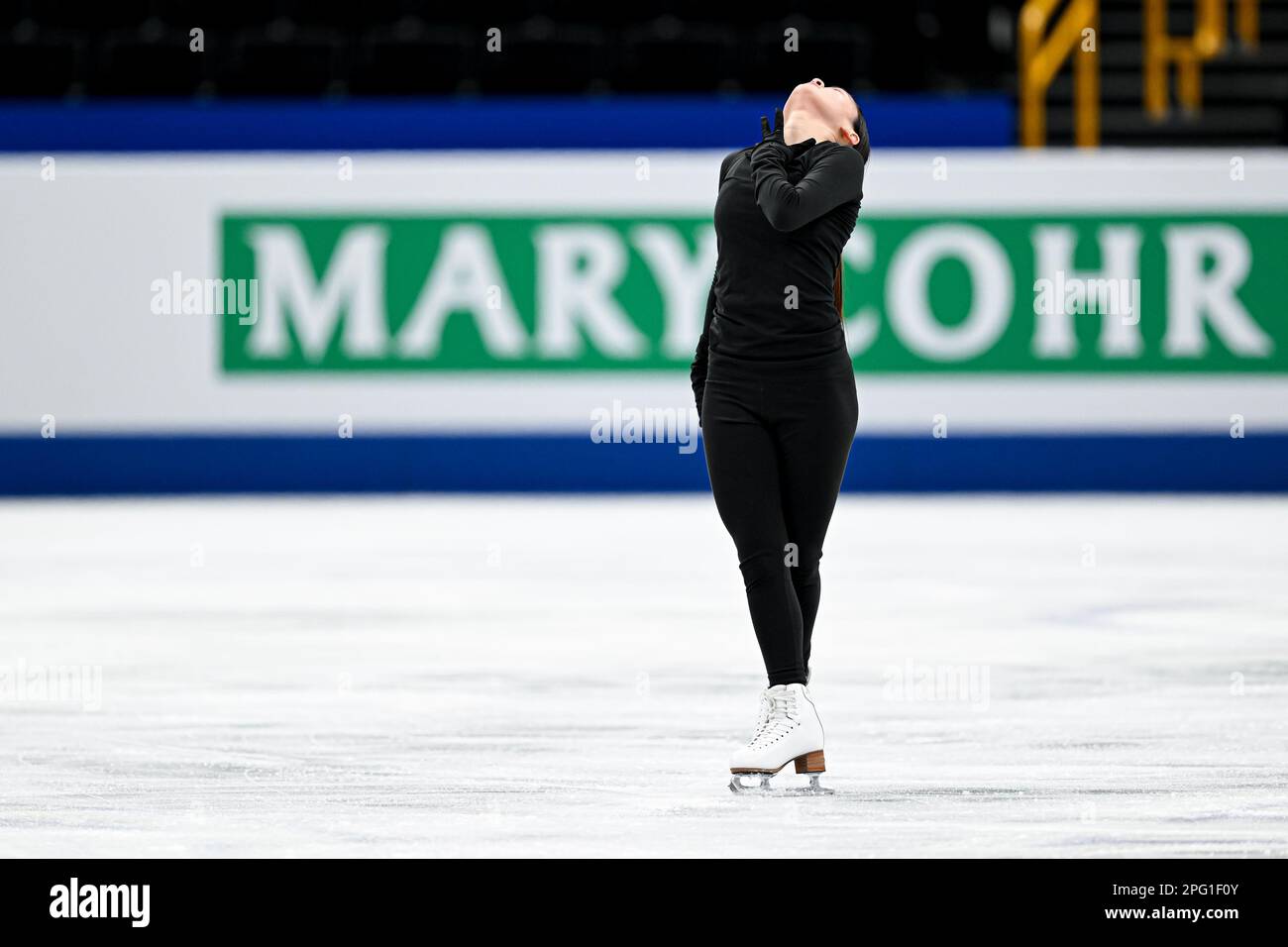 Rinka WATANABE (JPN), during Women Practice, at the ISU World Figure ...