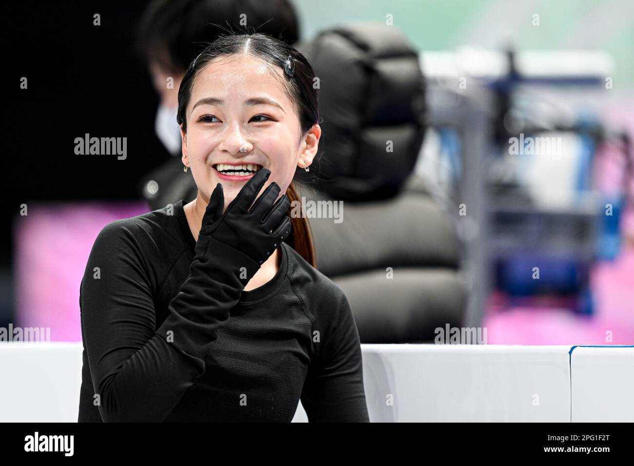 Saitama, Japan. 20th Mar, 2023. Rinka WATANABE (JPN), during Women Practice, at the ISU World ...