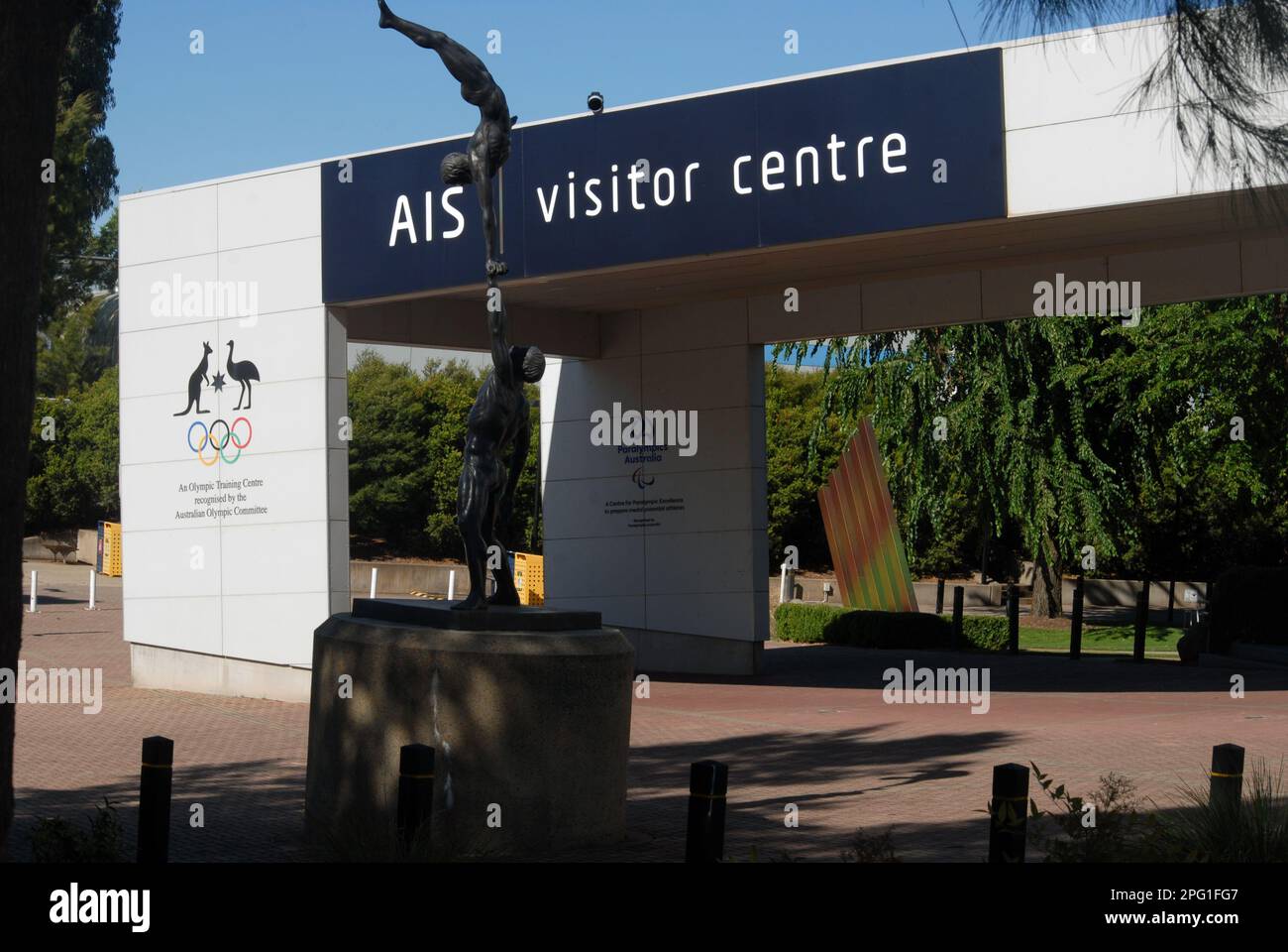 Entrance to the Visitor Centre, The Australian Institute of Sport (AIS ...
