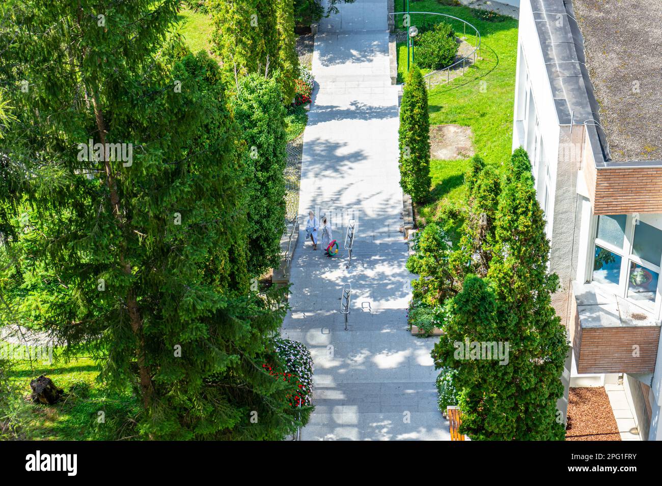 SOVATA, ROMANIA - AUGUST 24, 2022: Sovata city and Ursul lake resort ...