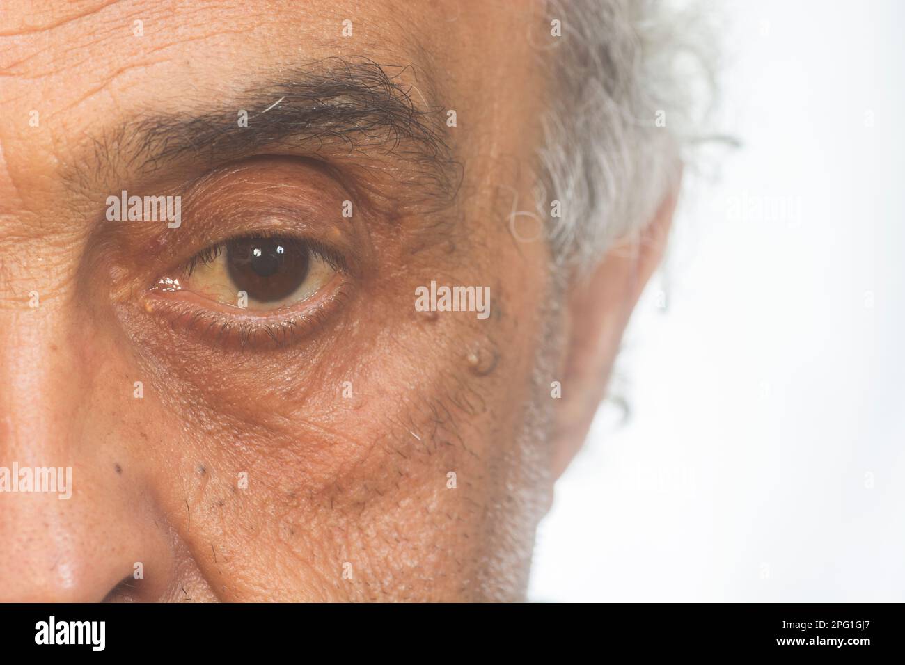 Close up of an old mans eye Stock Photo - Alamy
