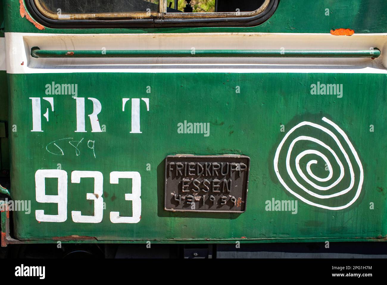 Locomotive 933 FRT ex-300 train used for tourist trip through the ...