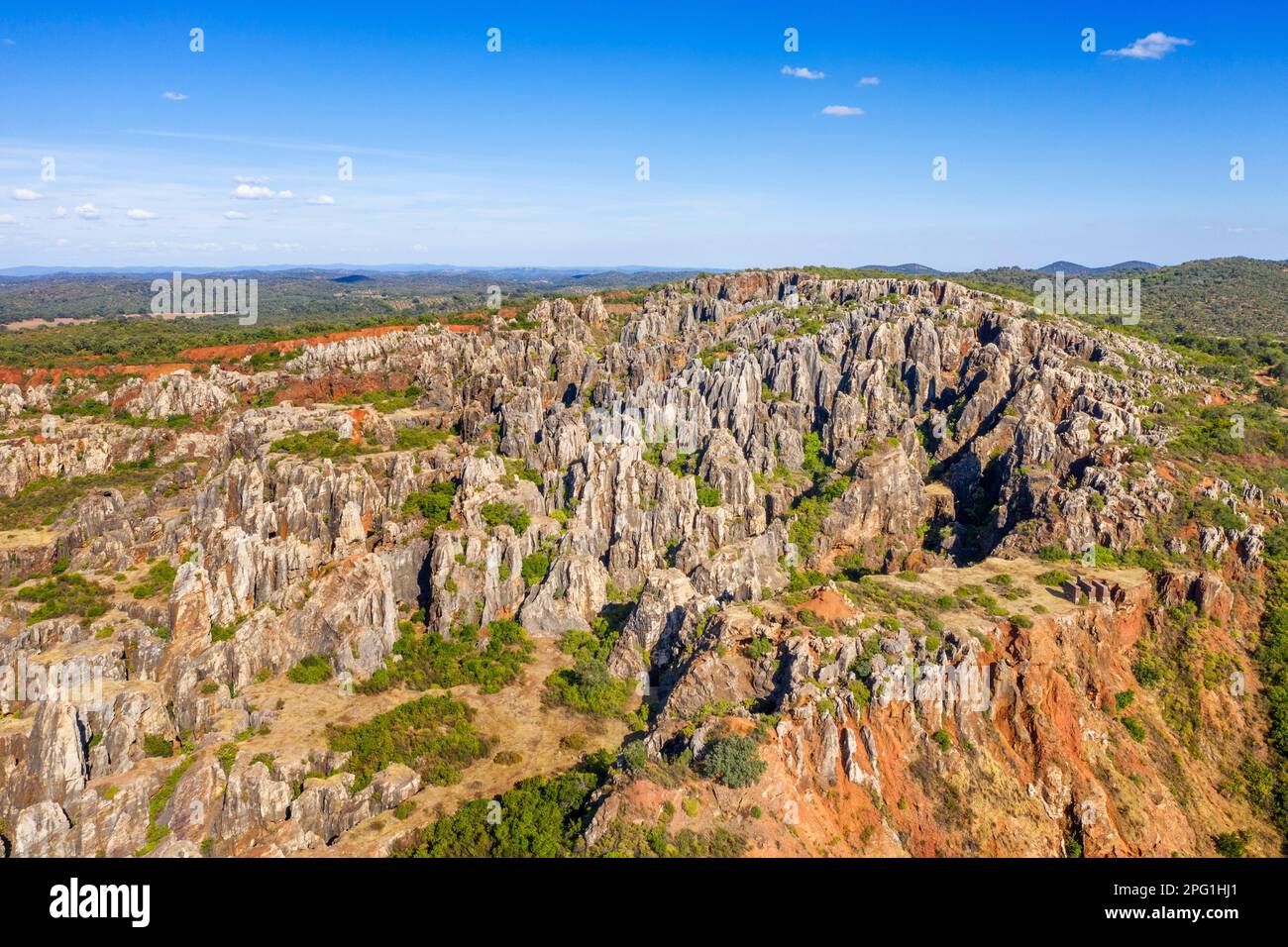 Aerial view of Natural Monument of El Cerro del Hierro. Alanis Sierra ...