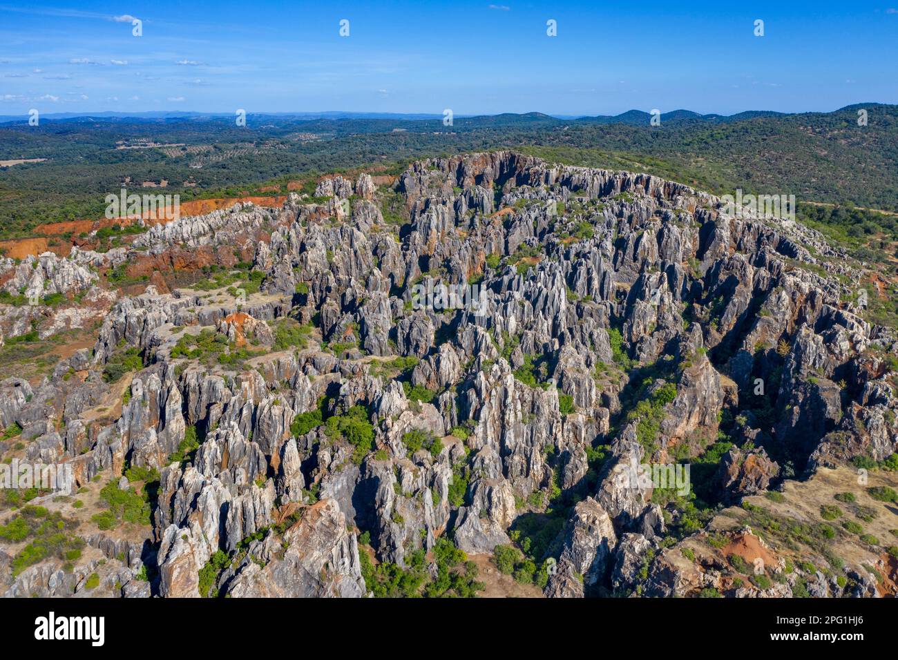 Aerial view of Natural Monument of El Cerro del Hierro. Alanis Sierra ...