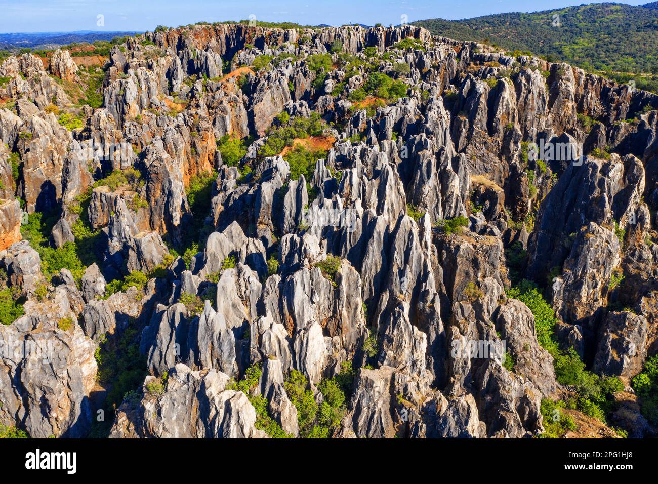 Aerial view of Natural Monument of El Cerro del Hierro. Alanis Sierra ...