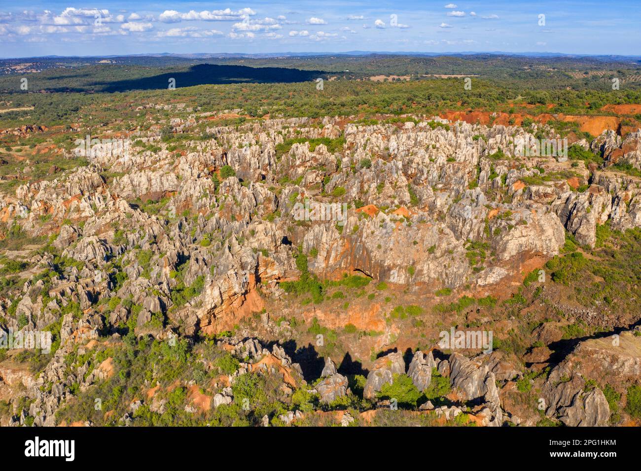 Aerial view of Natural Monument of El Cerro del Hierro. Alanis Sierra ...