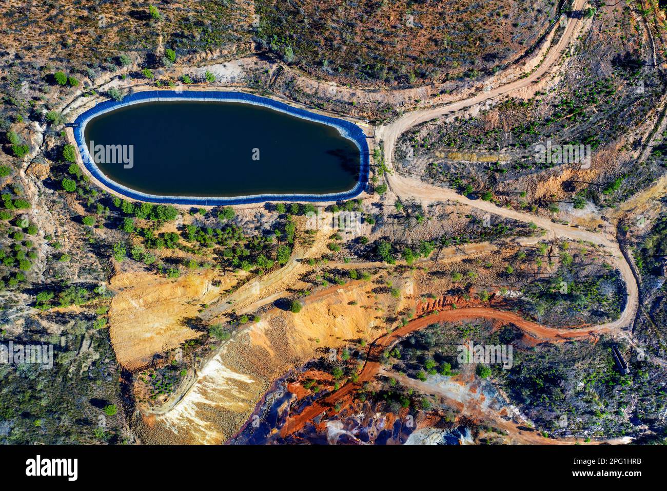 Rio Tinto mines. Arroyo de la Peña del Hierro. Main open pit copper ...