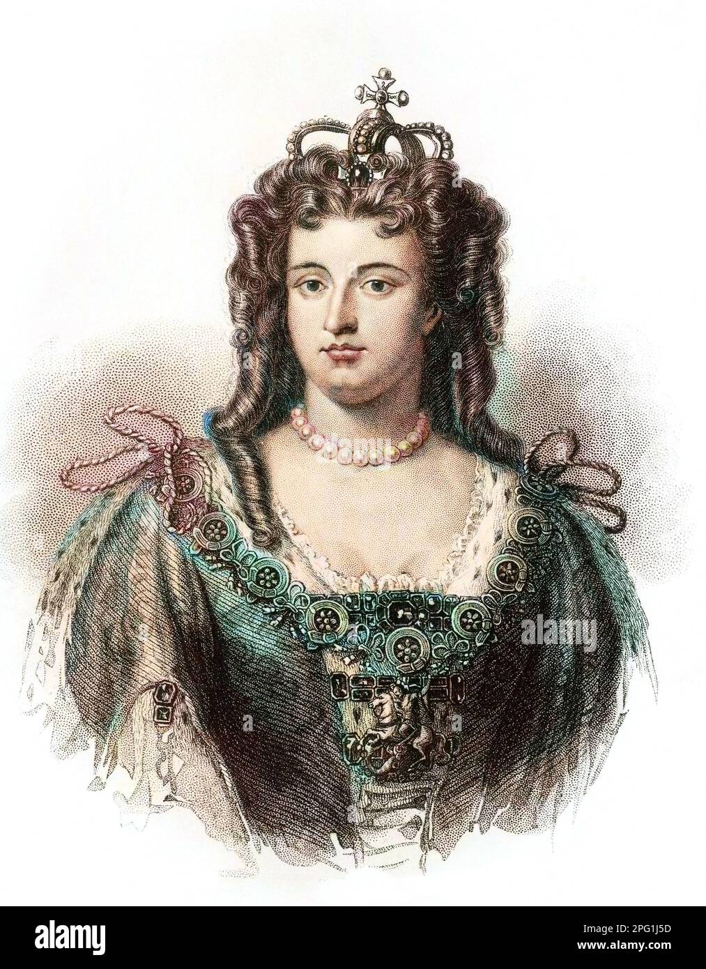 Portrait of anne stuart 1665 1714 hi-res stock photography and images ...