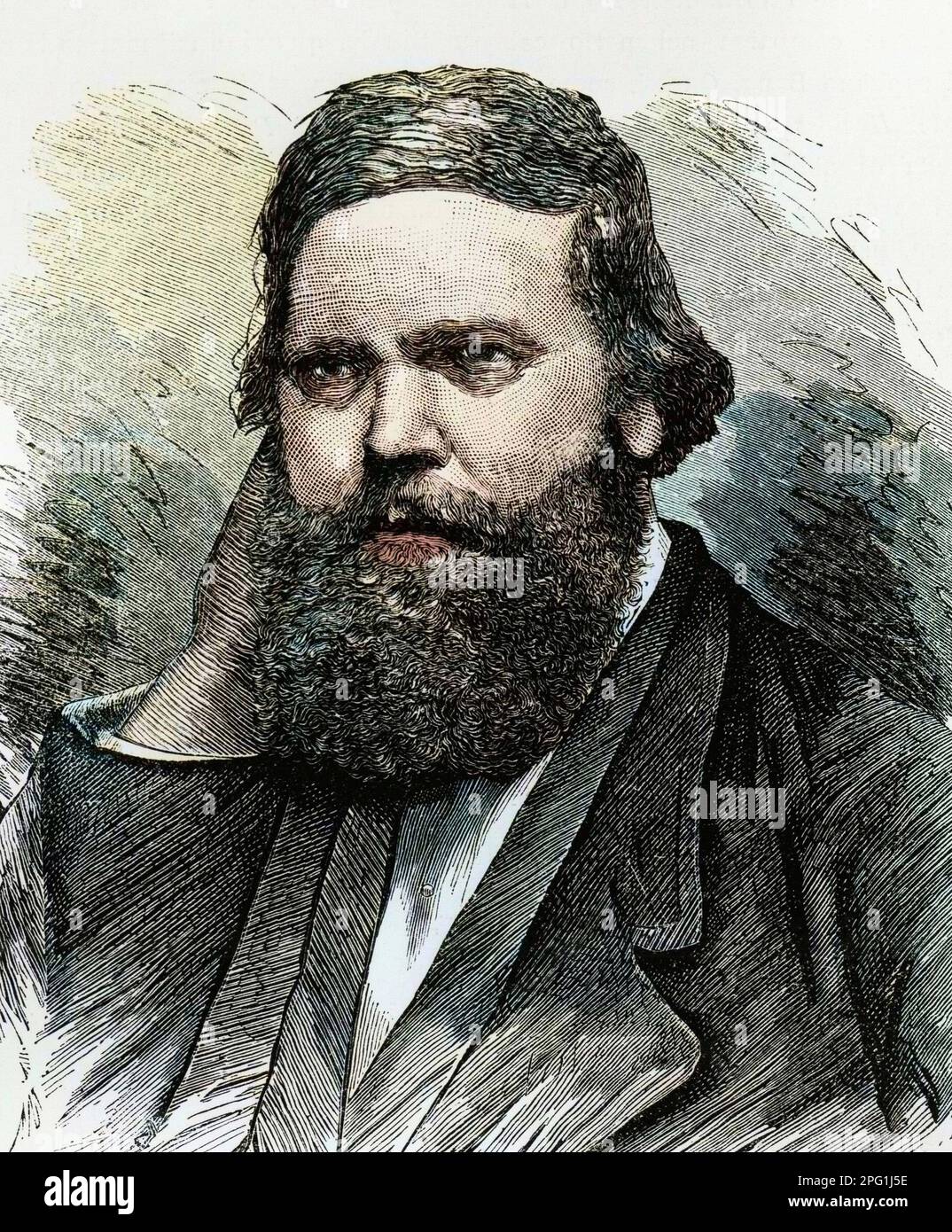 Portrait of Charles Francis Hall (1821-1871), American explorer Stock ...