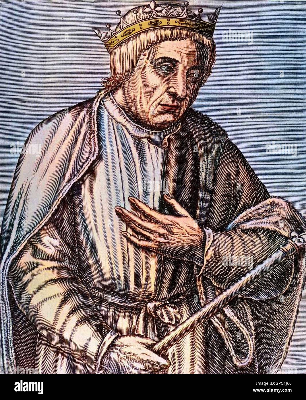 Portrait of Casimir III, King of Poland, known as the Great (1310-1370 ...