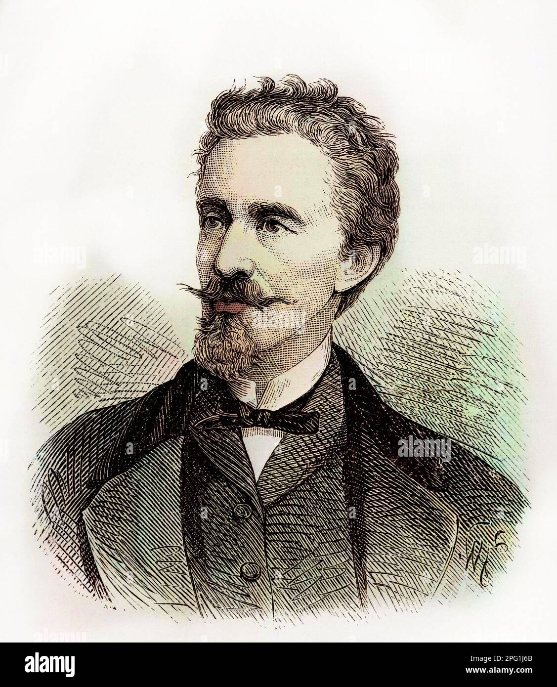 Portrait of Gerhard Rohlfs (1831-1896), German explorer Stock Photo - Alamy