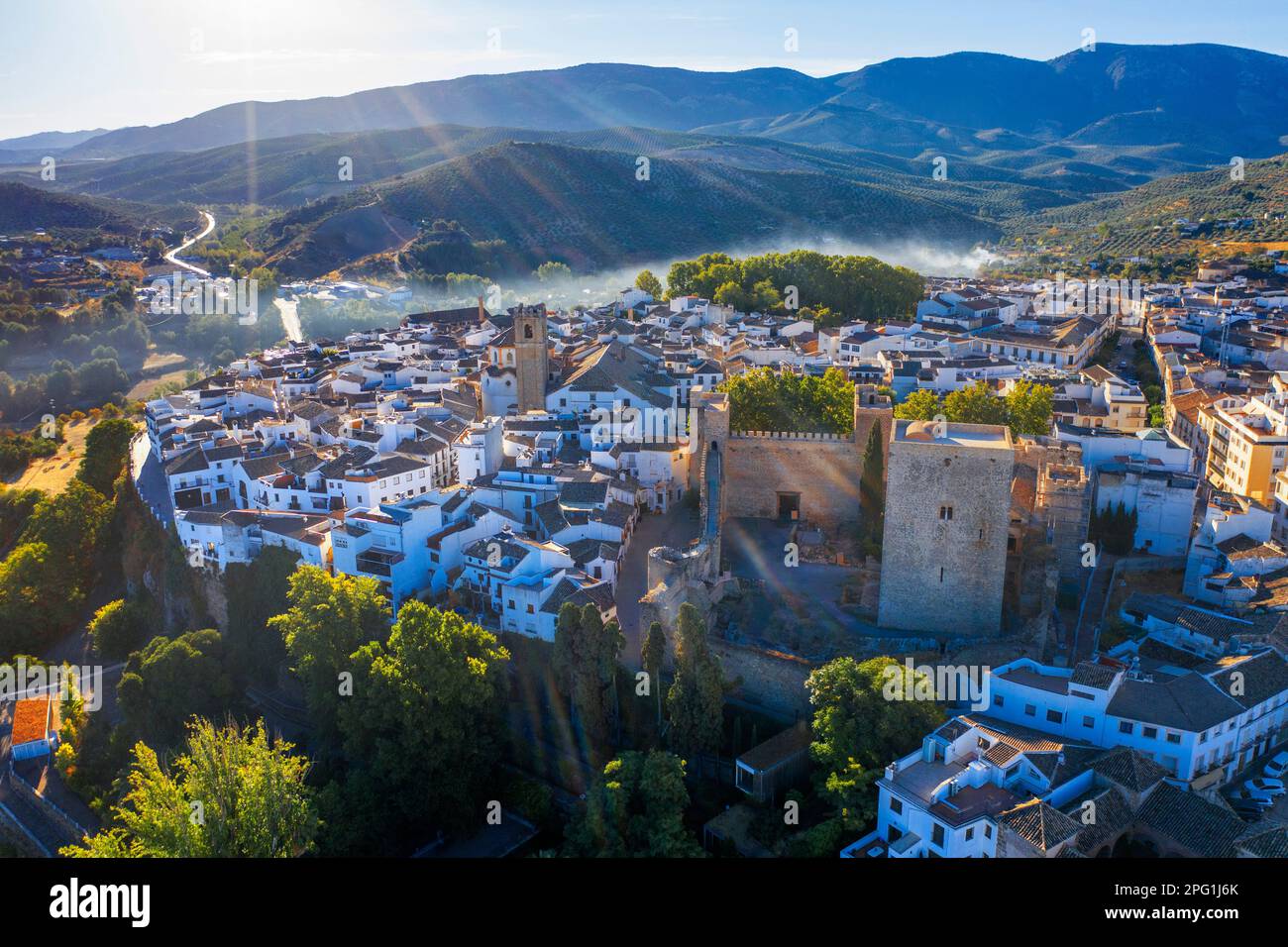 Priego de Cordoba castle in the subbetica natural park in Cordoba ...