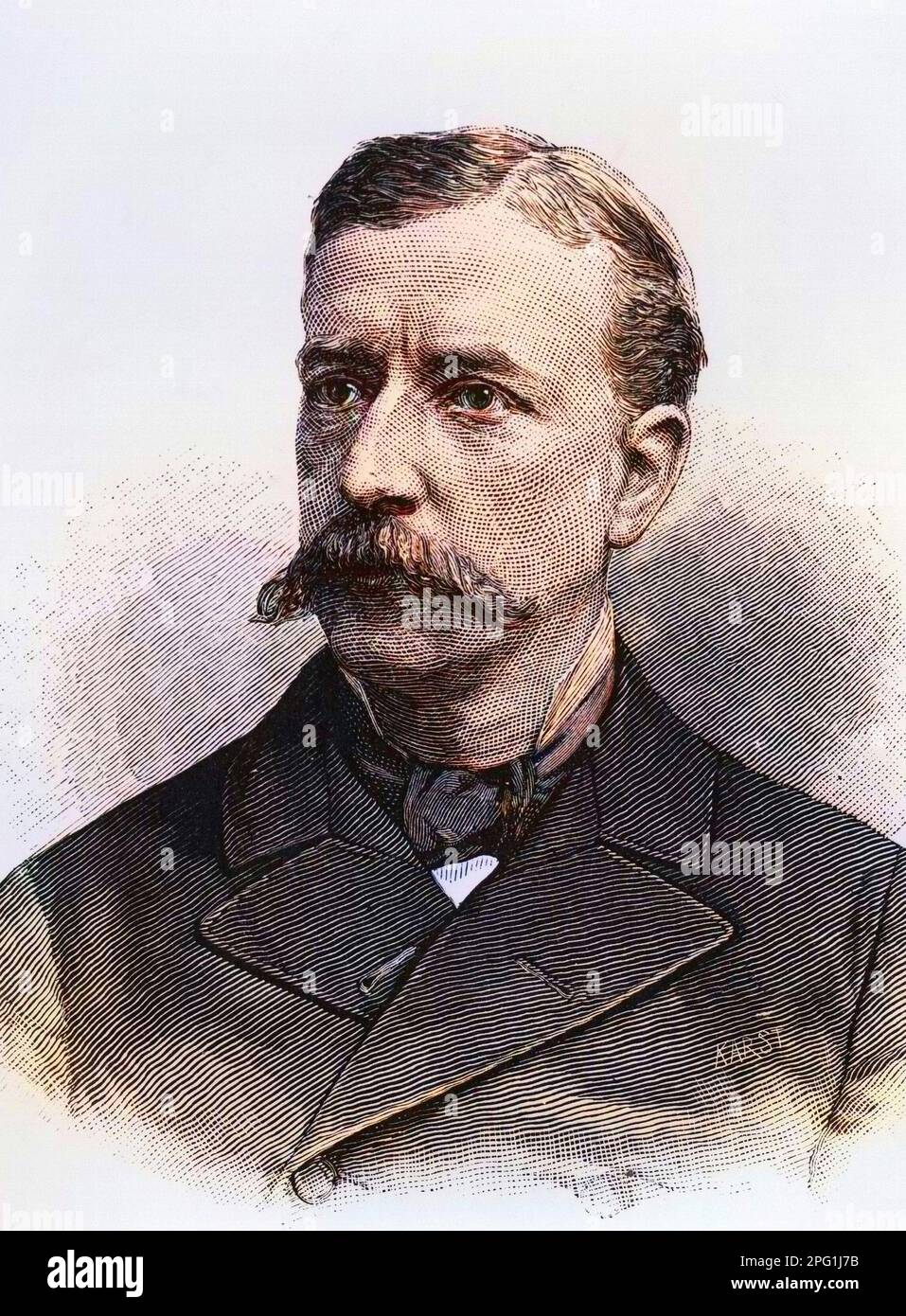 Portrait of James Booth Lockwood (1852-1884), American explorer Stock ...