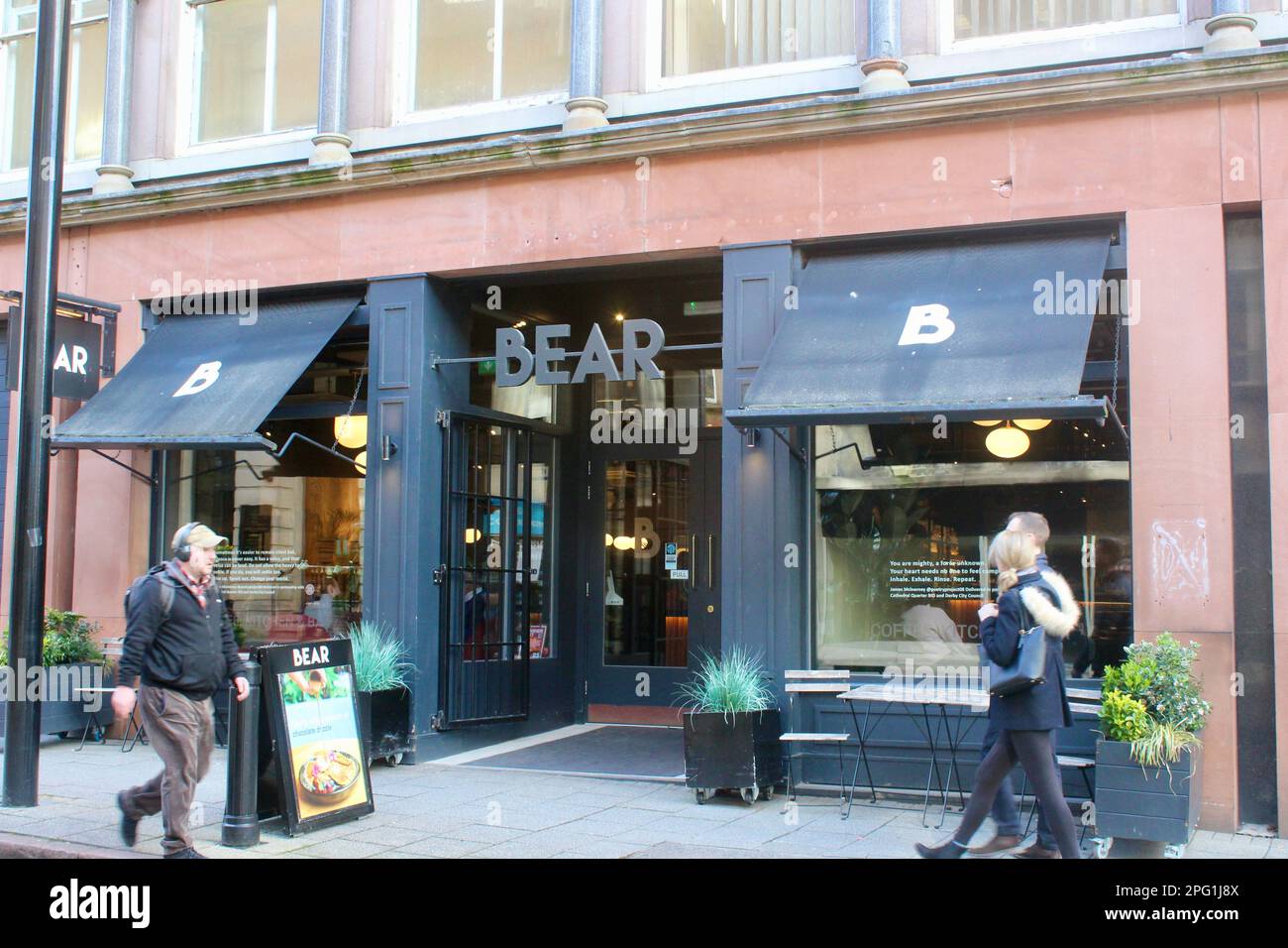 the bear on iron gate derby england uk Stock Photo - Alamy