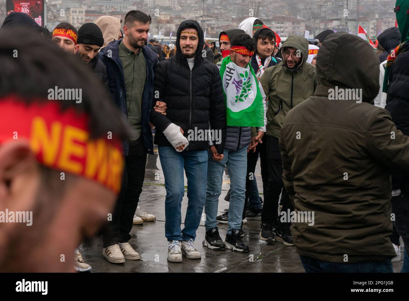 Istanbul, Turkey. 19th Jan 2022. The pro-Kurdish political party People ...