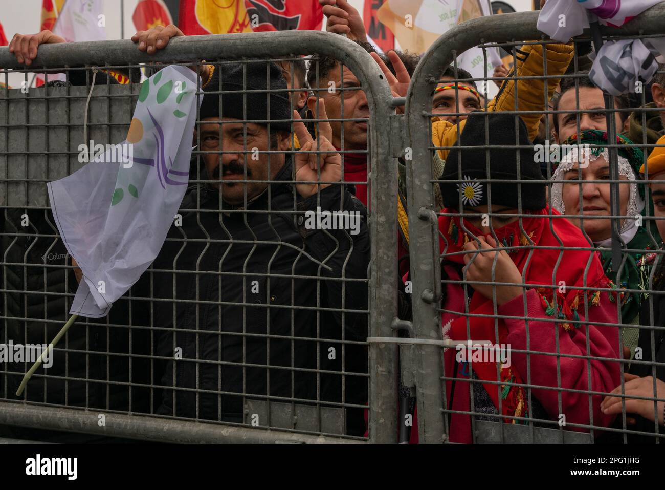 Istanbul, Turkey. 19th Jan 2022. The pro-Kurdish political party People ...