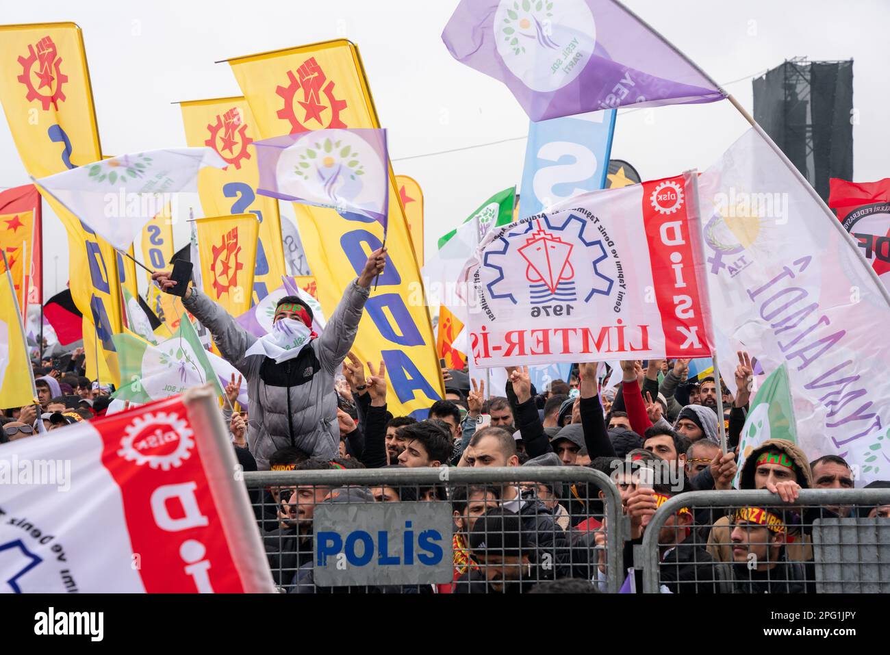 Istanbul, Turkey. 19th Jan 2022. The pro-Kurdish political party People ...