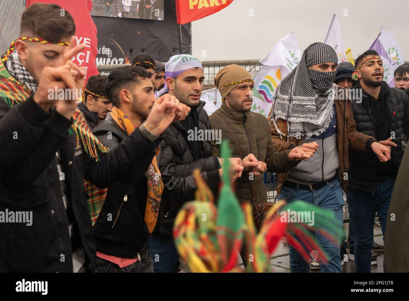 Istanbul, Turkey. 19th Jan 2022. The pro-Kurdish political party People ...