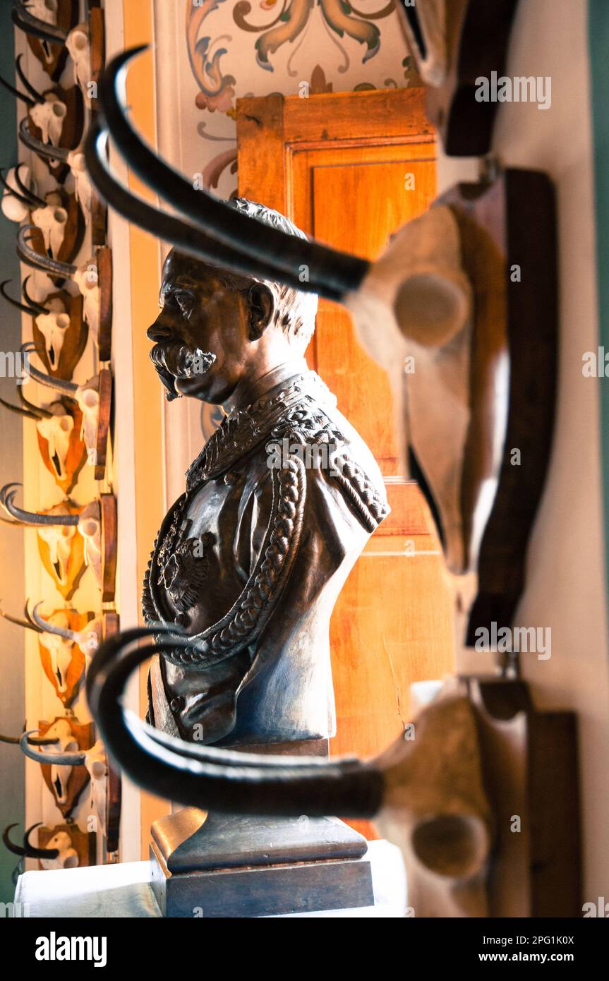 Italy, Valle d'Aosta, Castello Sarre. Royal castel Vittorio Emanuele II ...