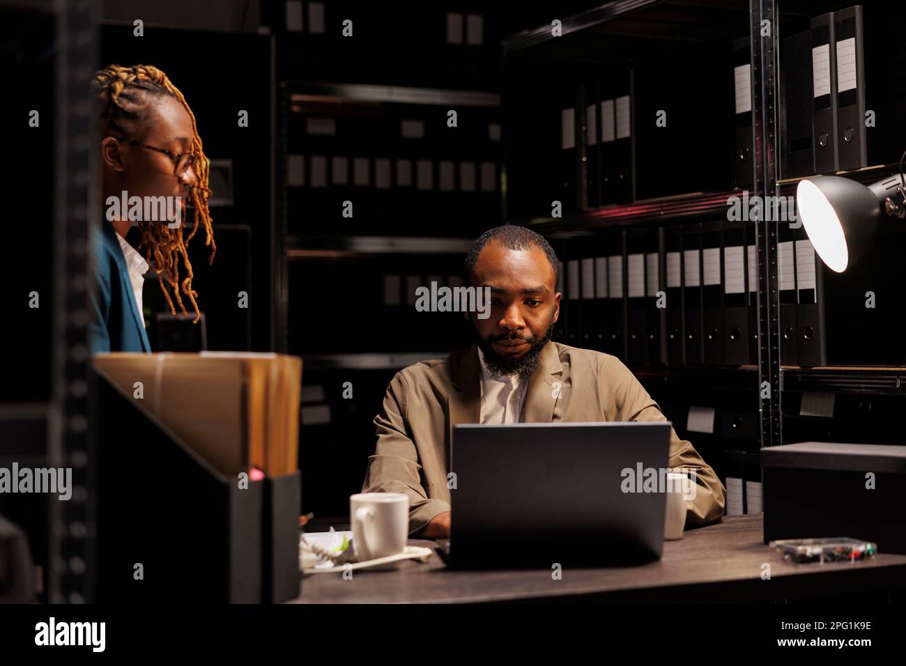 Crime scene investigators desk hi-res stock photography and images - Alamy