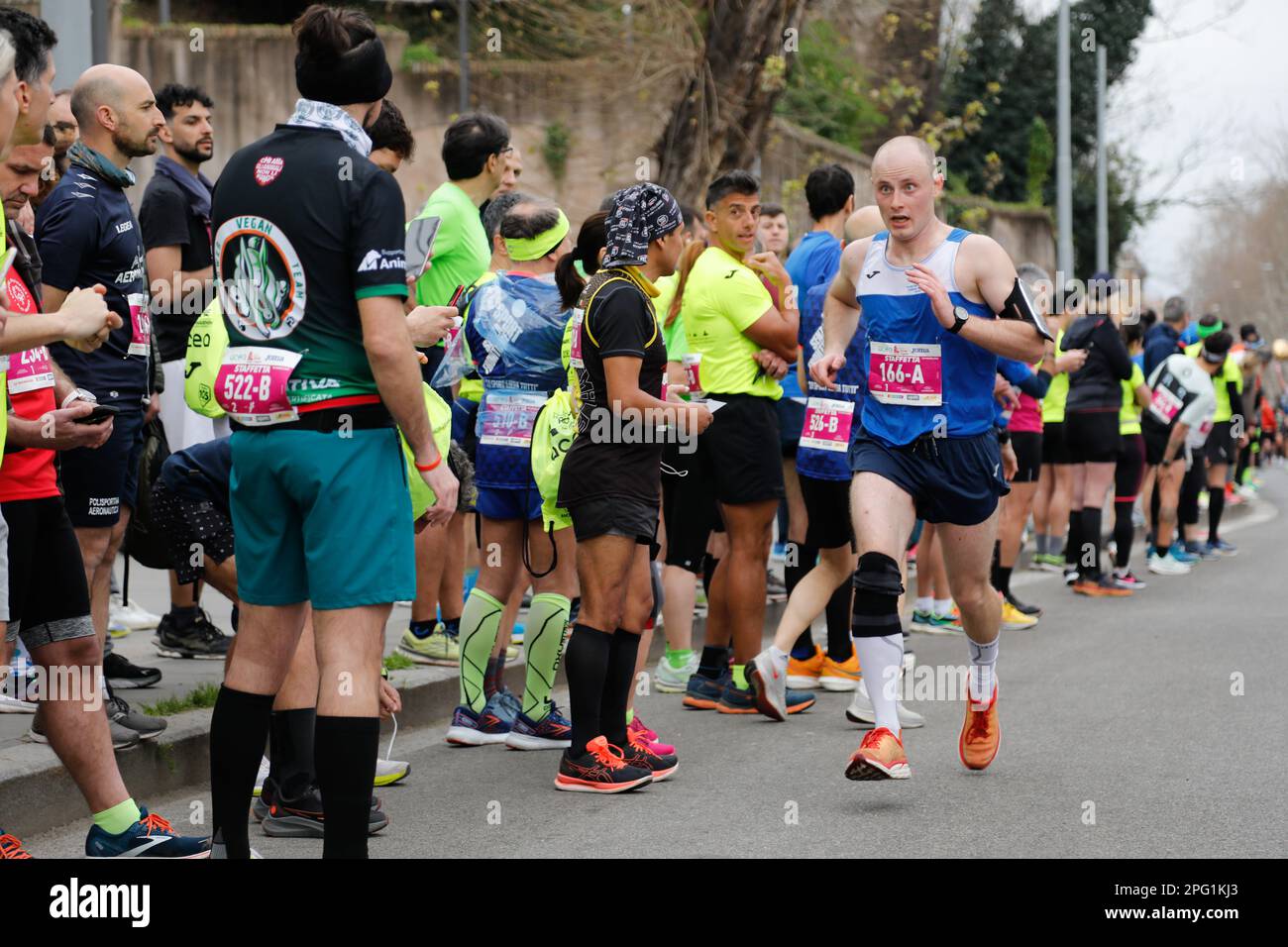Rome, Italy. 19th Mar, 2023. The marathon go all around the city ...
