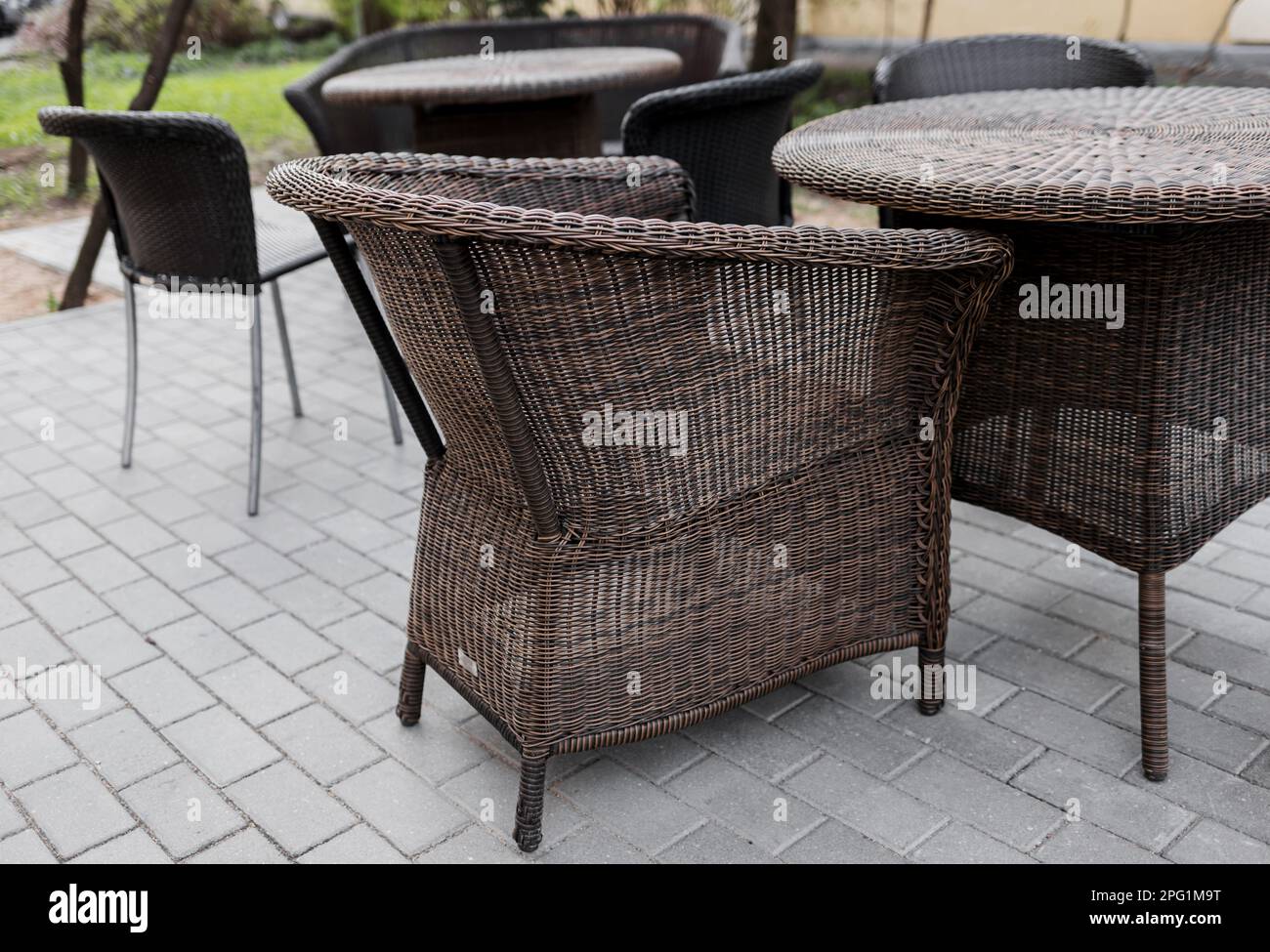 outdoor restaurant. street terrace. summer street cafe Stock Photo - Alamy