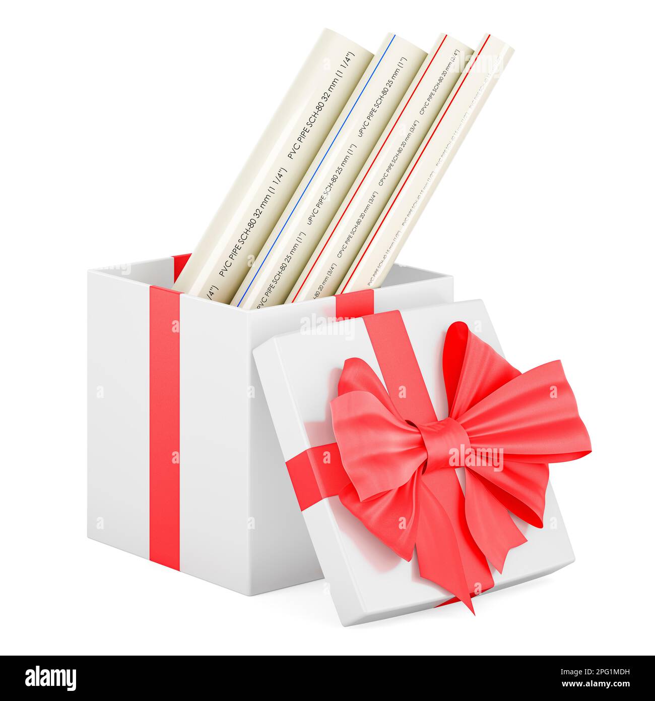 PVC pipes, composite pipe, uPVC pipe, cPVC pipe inside gift box ...