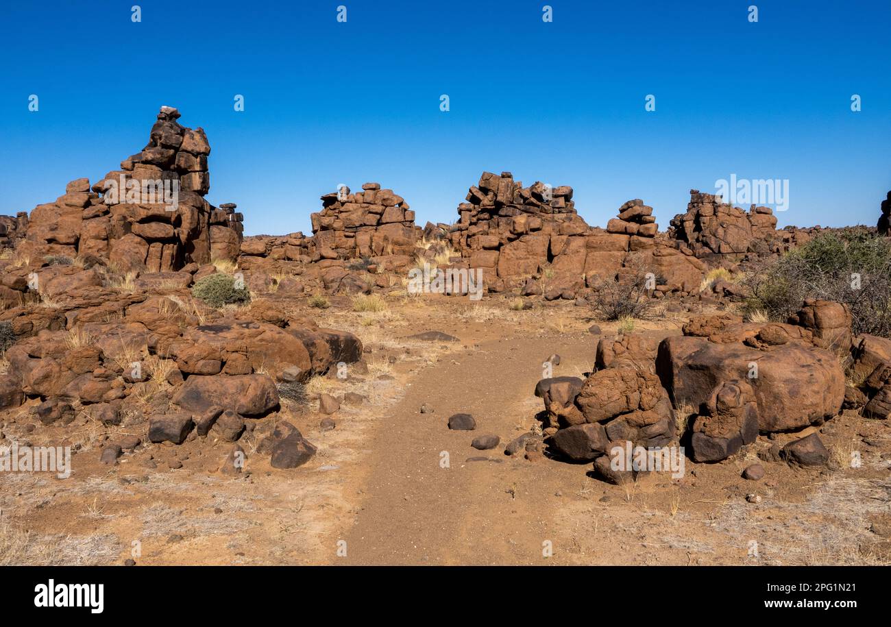 Giants Playground, Keetmanshoop, Namibia. Natural rock formations Stock ...