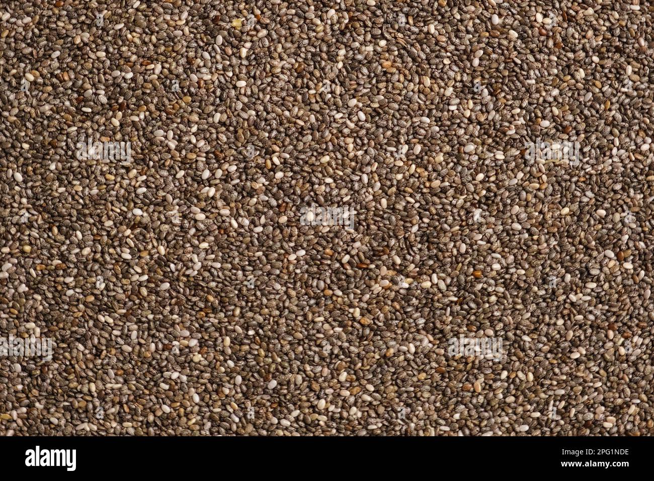 Chia Seeds Wallpaper. Raw Chia Seeds Surface. Close Up, Top View, Macro ...