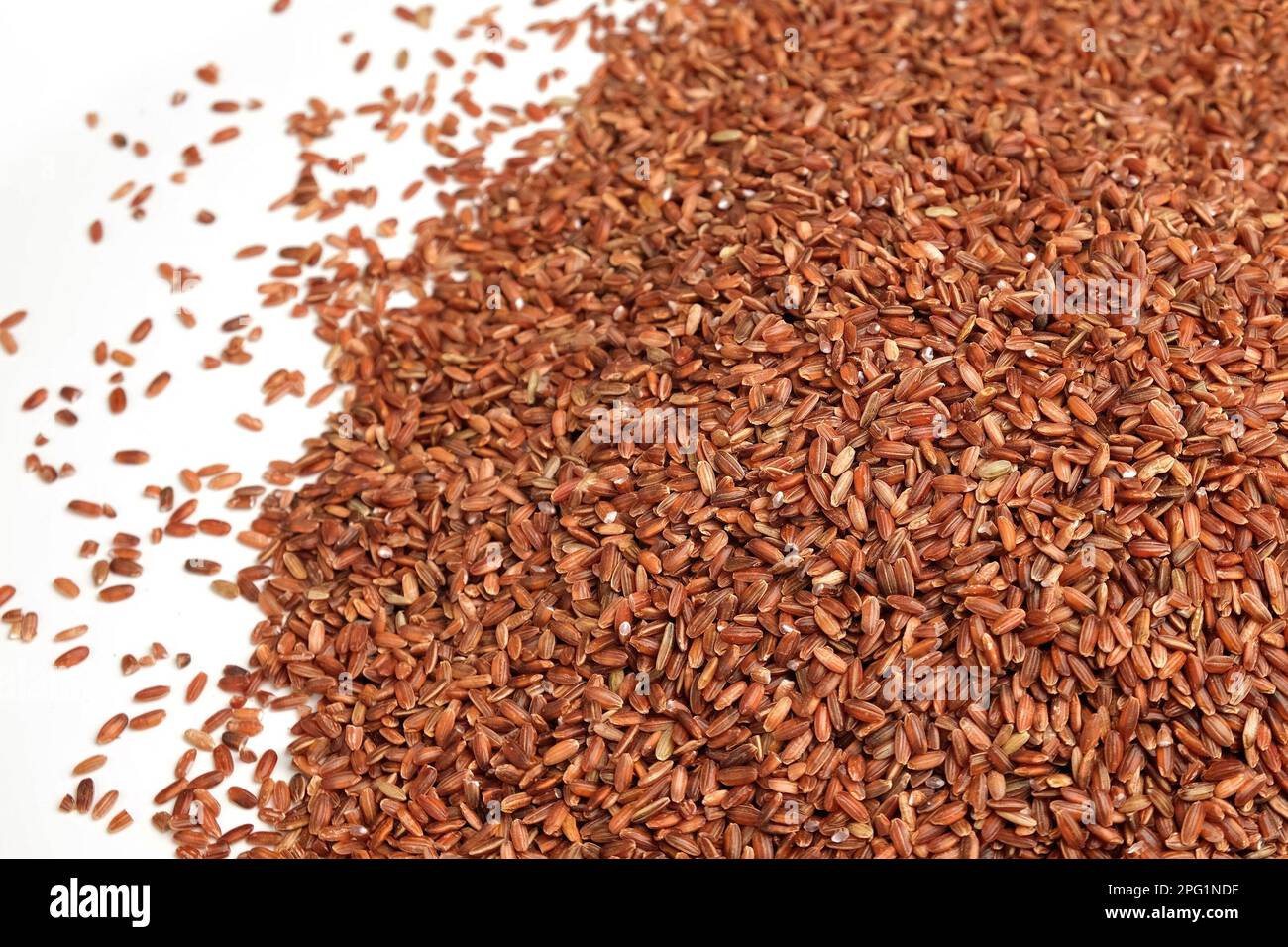 Uncooked Red Rice Wallpaper. Long Brown Rice Surface. Close Up. Grains ...