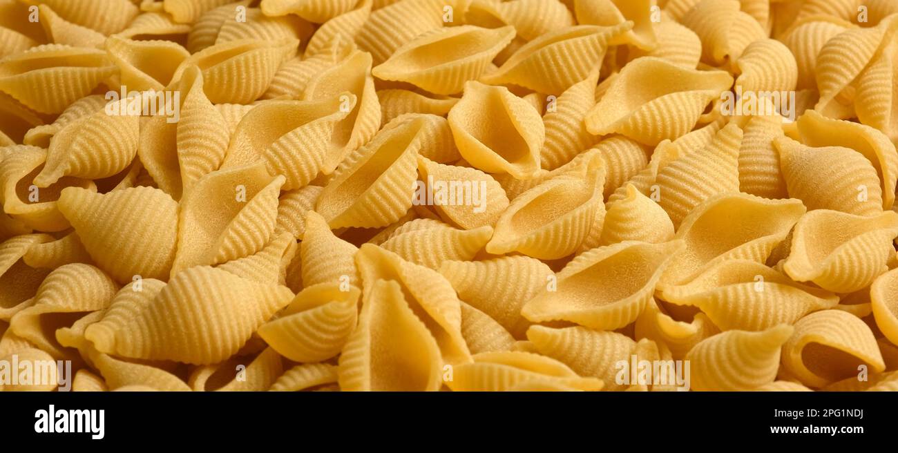 Conchiglie, Shells or Seashells Pasta Wallpaper. Spiral Raw Macaroni ...